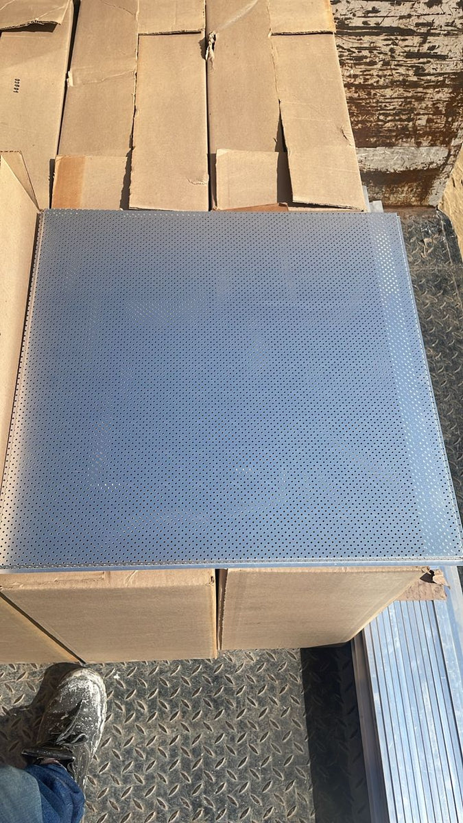 LAMINA MICROPERFORADA METALICA COLOR GRIS EN OFERTA!!! – TIENDA DRYWALL ...